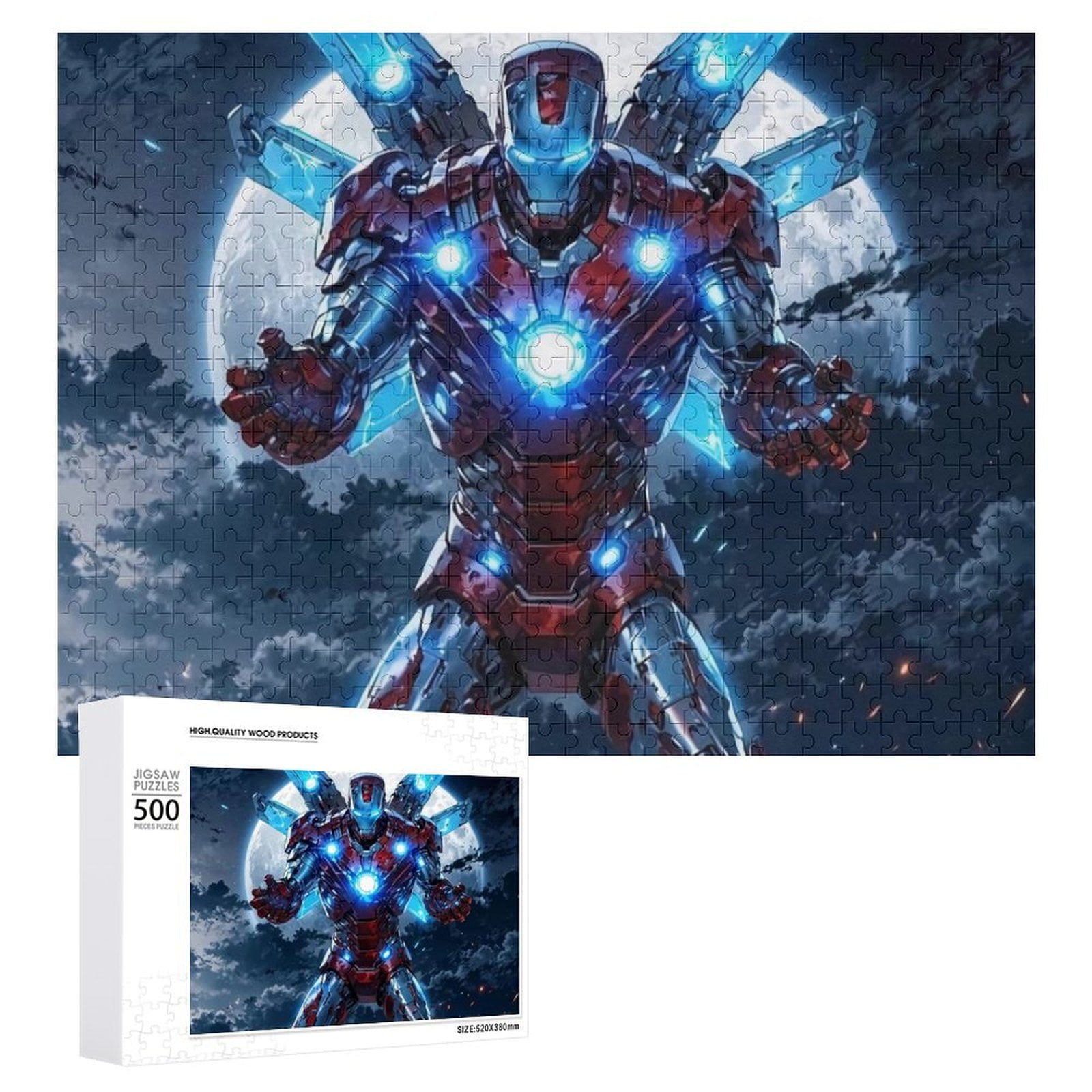 IRON MAN Puzzles,500 Pieces Puzzles for Adults–Jigsaw Puzzle for Adults ...