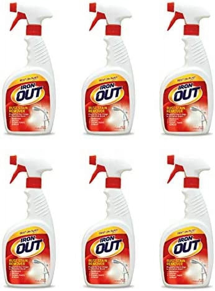 IRON OUT Rust Stain Remover Gel Spray, 24 fl oz Bottle 6-Pack - Walmart.com
