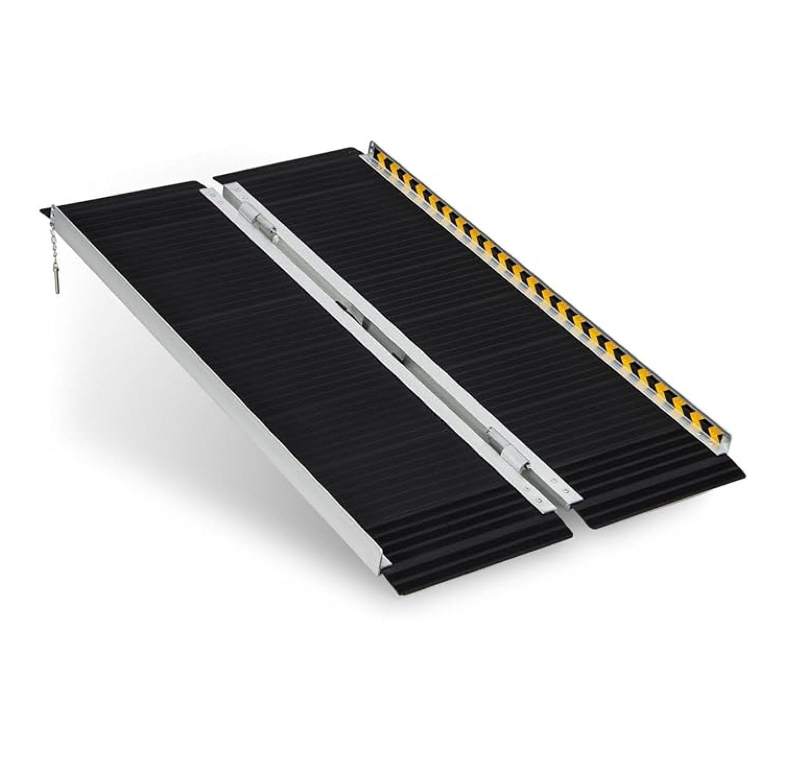 IRONAMX Portable Wheelchair Ramp 4FT, Non-Slip Aluminum Threshold Ramp ...