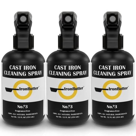 IRONBUTTER Cast Iron Soap Spray (12 Fl oz) 100% All Natural Ingredients ...