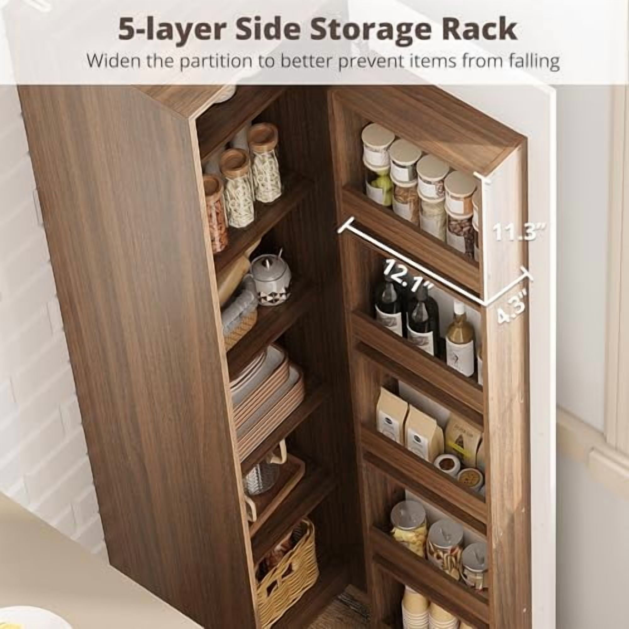 IRONCK 70" Pantry Storage Cabinet, Single Cabinet Pantry, Freestanding ...