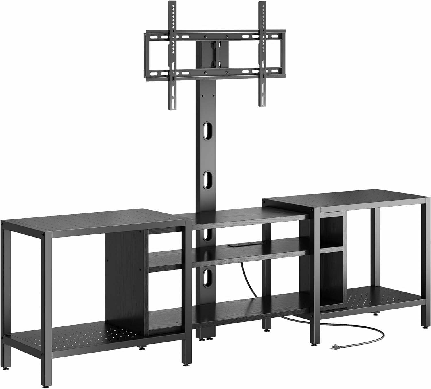 IRONCK 79 Inch TV Stand for TVs up to 85 Inch with Mount and Power Outlet, 3 Tiers TV Console ...