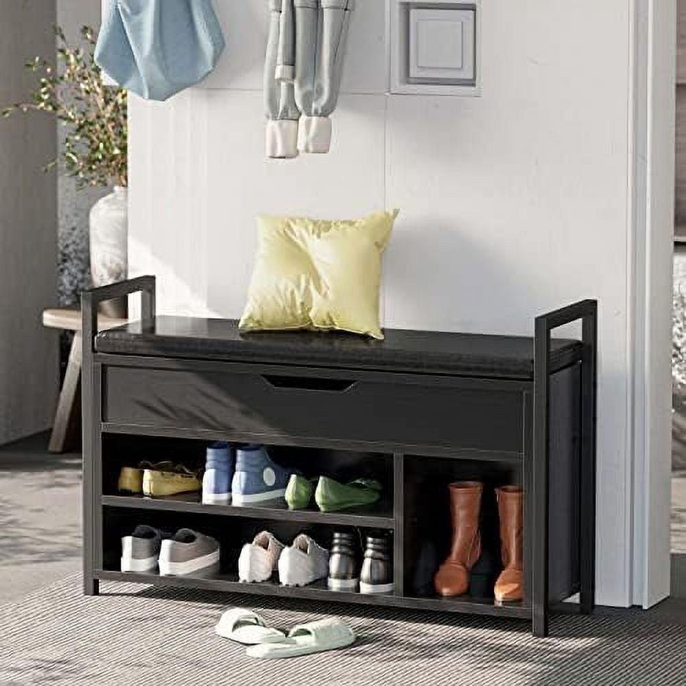 IRONCK Shoe Storage Bench, Entryway Bench with Lift Top Storage Box ...