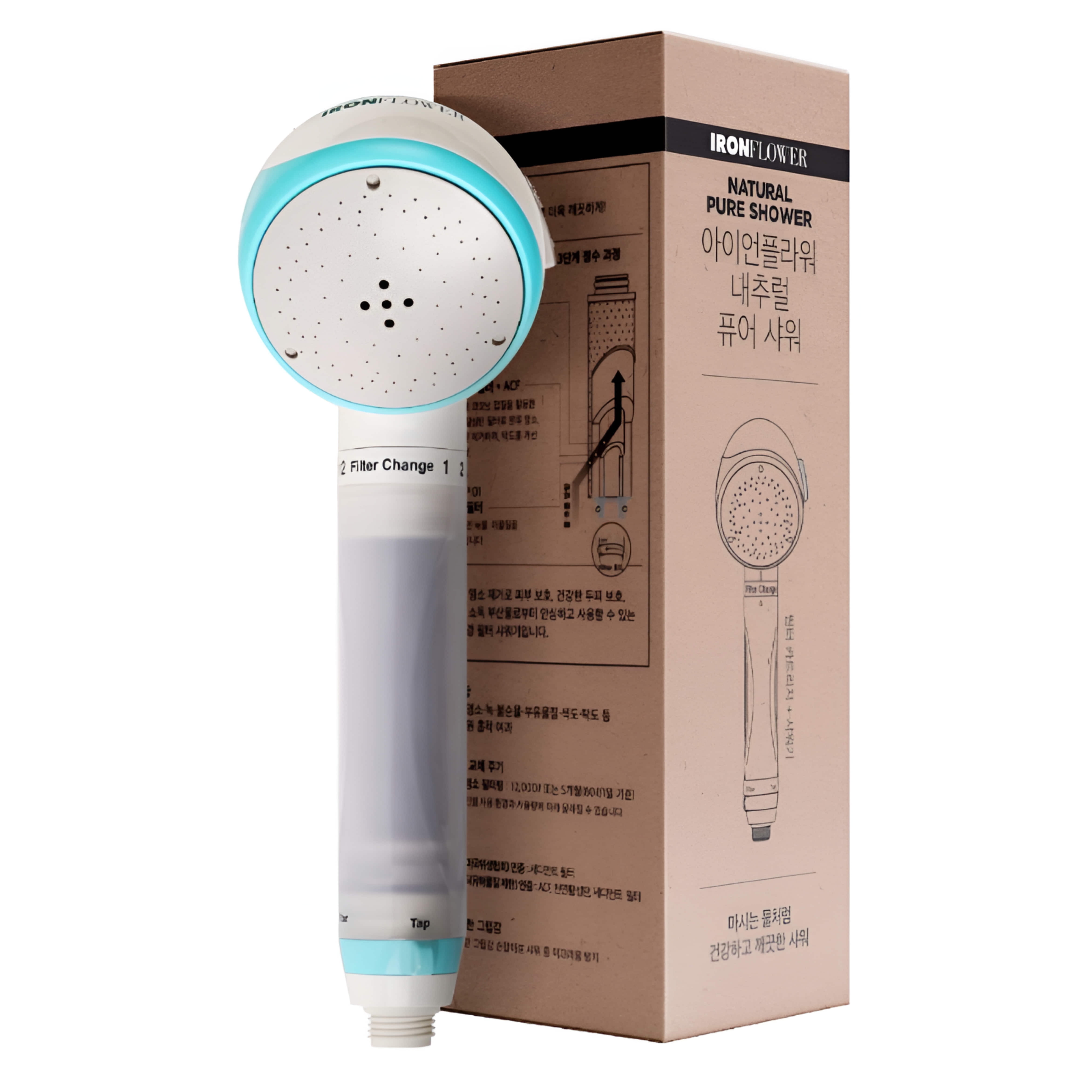 Shwerhead IRONFLOWER NATURAL PURE SHOWER(With filter) - Walmart.com