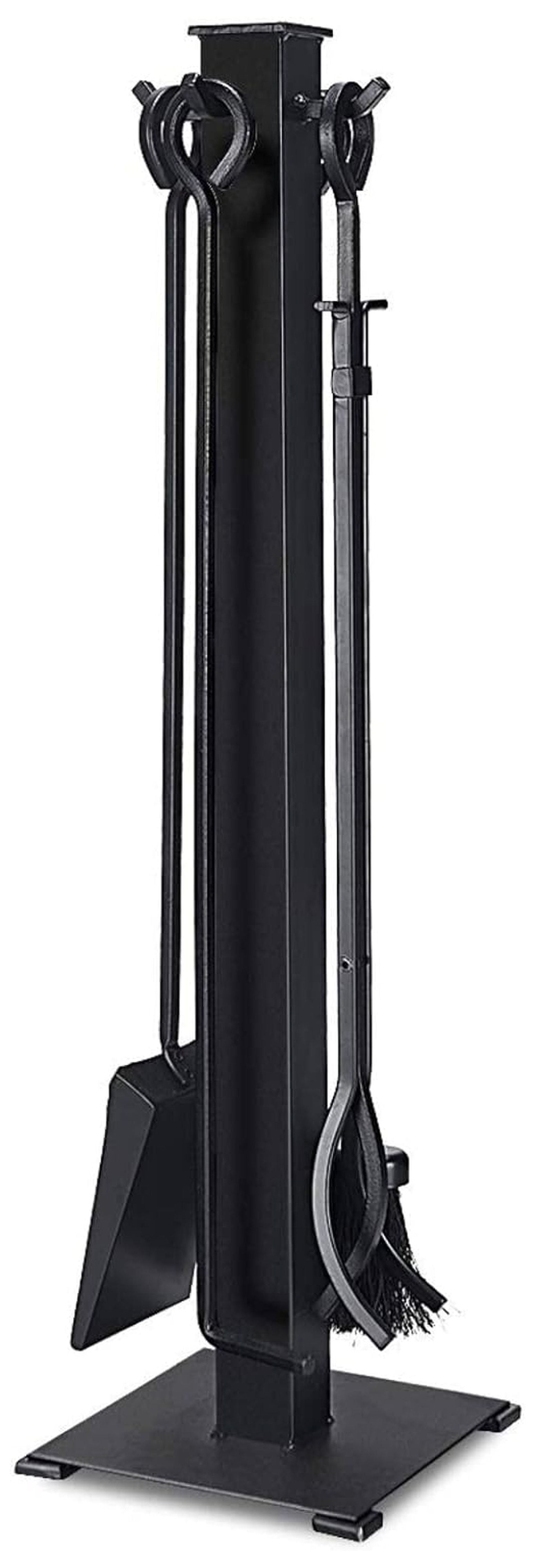 IRONMAX 5 Piece Fireplace Tools Set, Modern Wrought Iron Fireplace ...