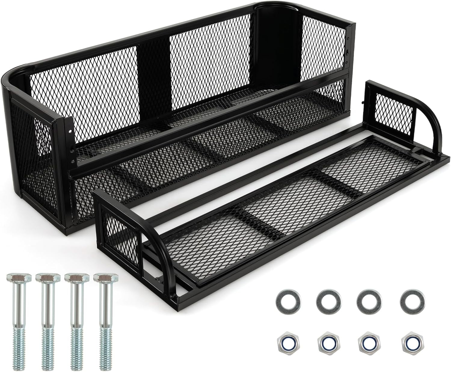 IRONMAX ATV Rear Drop Cargo Basket, Heavy Duty Steel Luggage Storage ...