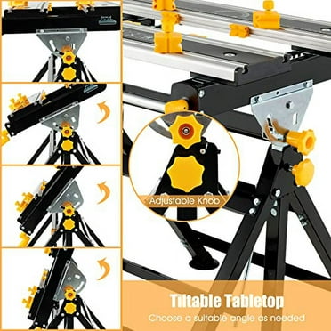 Keter Folding Work Table with Two Adjustable Clamps, 29 lbs - Walmart.com