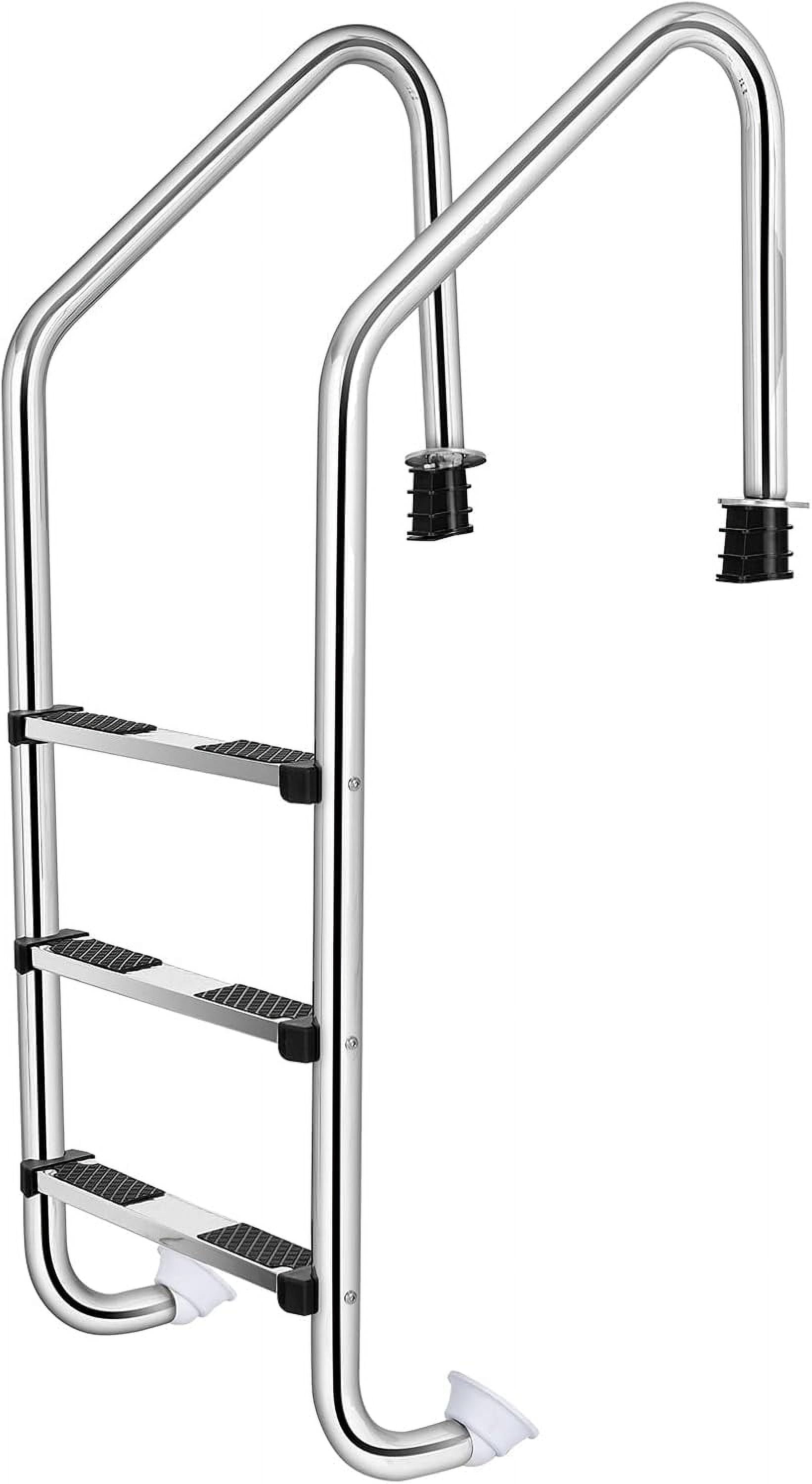 IRONMAX Swimming Pool Ladder, 3-Step Heavy Duty Stainless Steel Pool ...