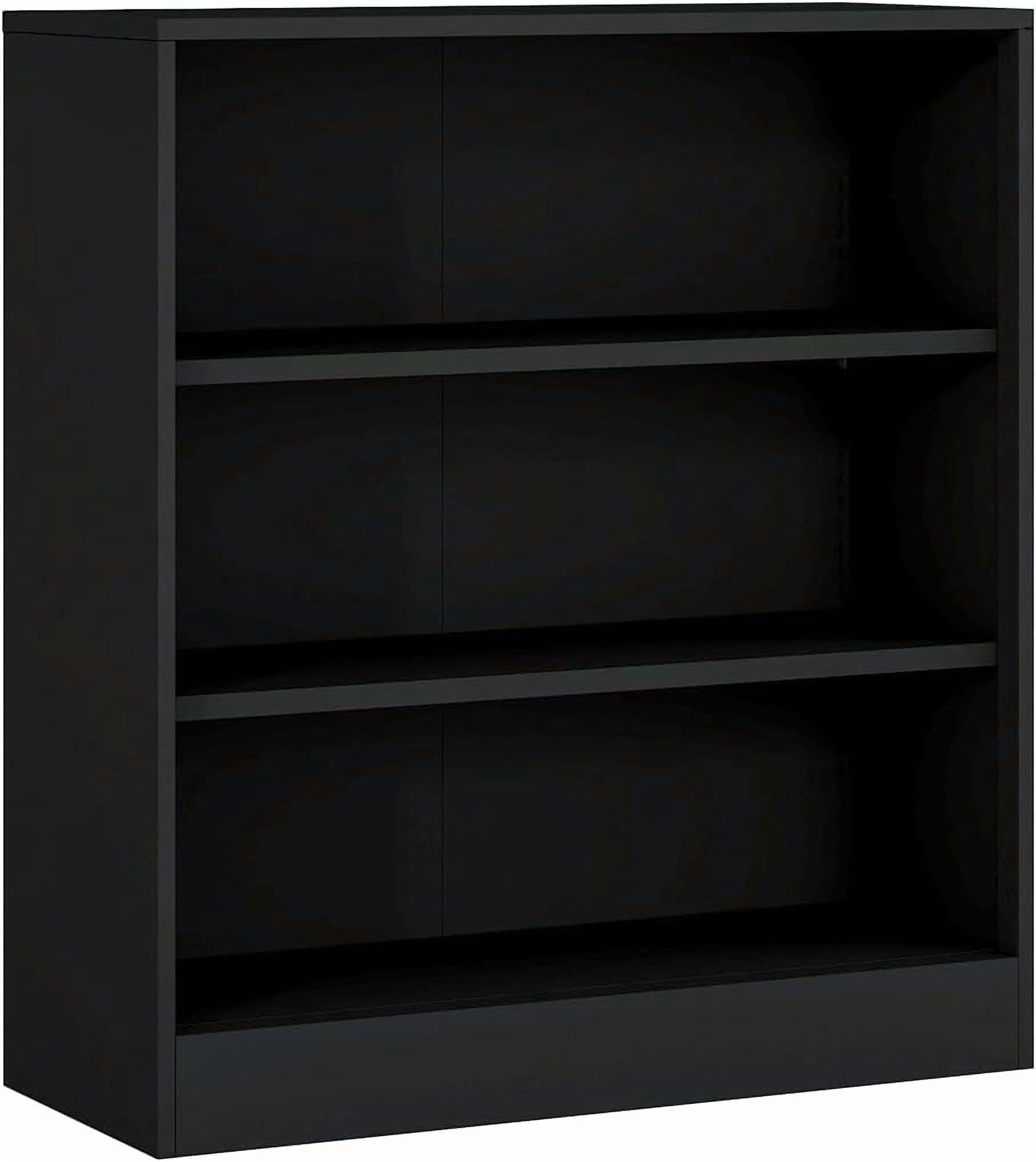 IRONMIX Metal Open Bookcase, 3-Tier Bookshelf with Adjustable Shelves ...