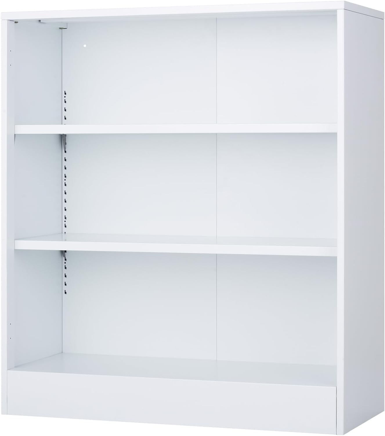 IRONMIX Short Bookshelf for Classroom,3-Tier Black Metal Bookshcase ...