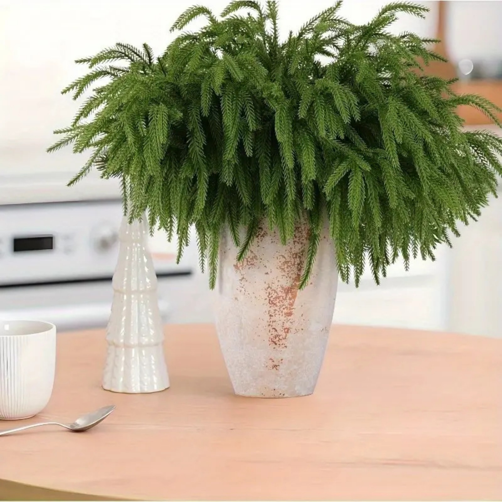 IROOZIGOTO 8Pcs Realistic Christmas Pine Branches Natural Droopy Soft ...