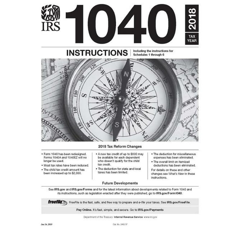 1040 Instructions 2018 Tax Table | Cabinets Matttroy