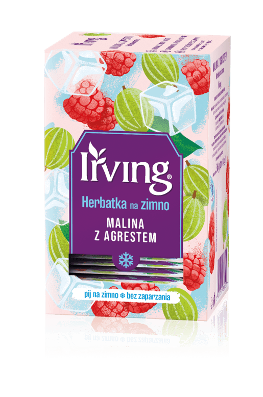IRVING Cold brew tea: GOOSEBERRY & RASPBERRY ice tea -1 box - 20 tea ...