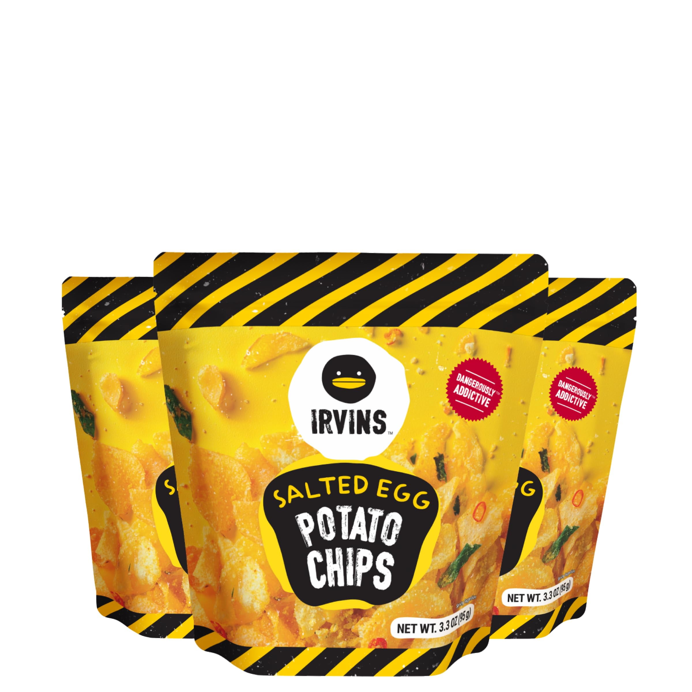 IRVINS Salted Egg Potato AIF9 Chips Crisps 3.3oz (Pack of 3) - Walmart.com