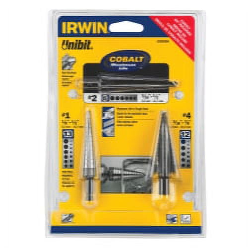 IRWIN 15506SM - 3-Piece Unibit HSS/Cobalt Step Drill Bit - Walmart.com