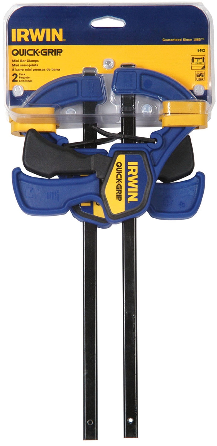 IRWIN Quick Grip 1964743 6" Quick-Grip® One-Handed Mini Bar Clamp 2 ...