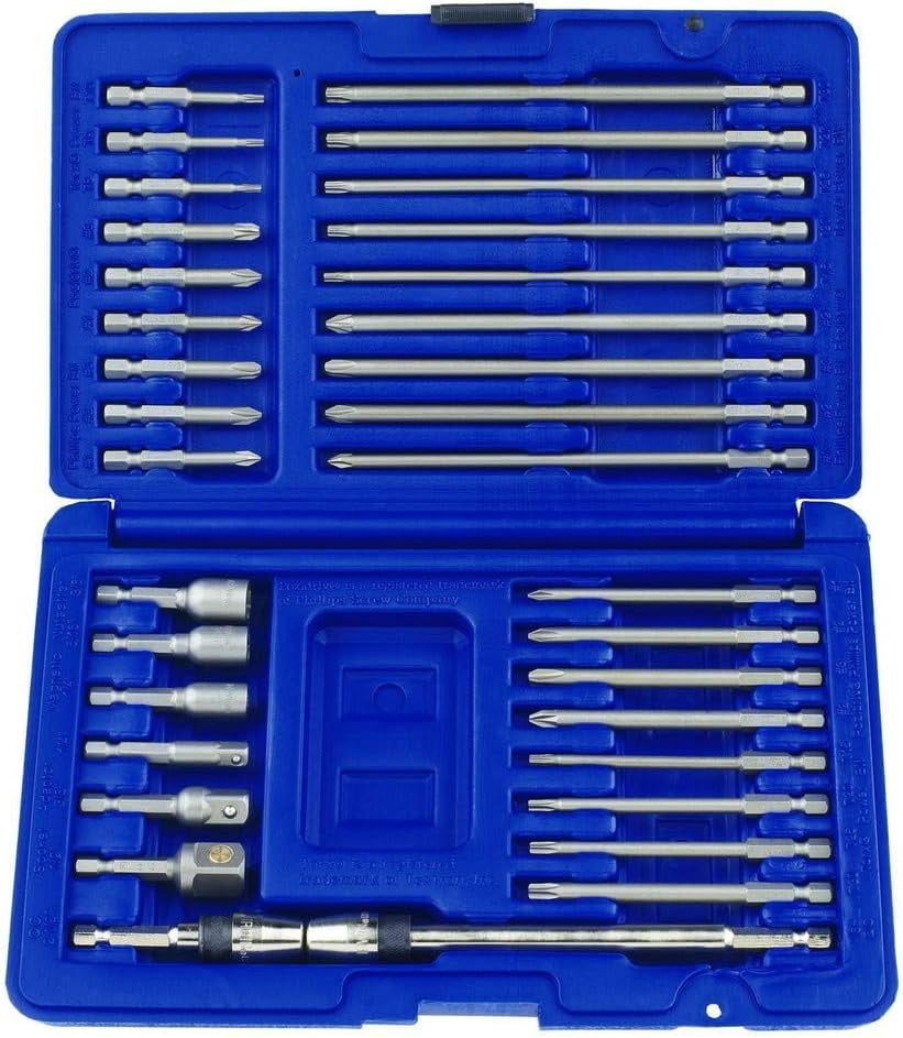 IRWIN Screwdriver Bit Set with Nut Drivers, 34-Piece (3057034 ...