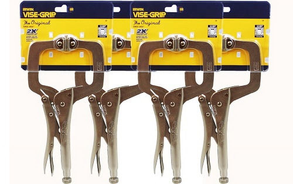 IRWIN Vise-Grip 11SP(20) 11-Inch Locking Clamp with Swivel Pads (4 Pack ...