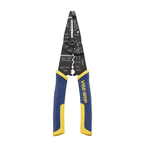 IRWIN Vise-Grip Wire Stripping Tool / Wire Cutter, 8-Inch (2078309 ...
