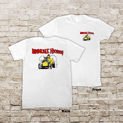 IRWINDALE RACEWAY AUTO RACING DRAG RACE HOT RAT ROD BLACK OR WHITE T ...