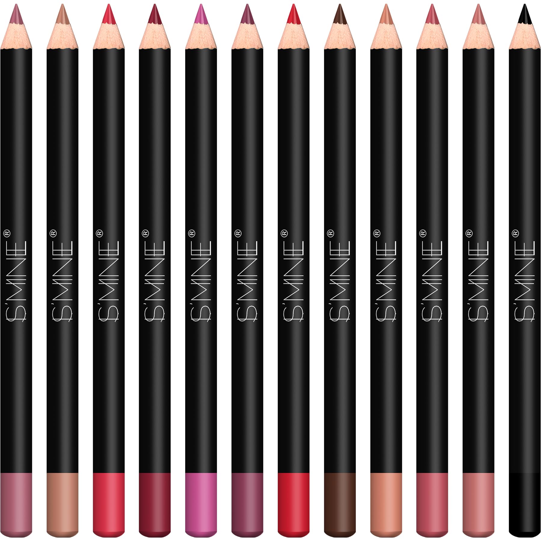 IS'MINE Matte Lip Liner Set - 12 Assorted Colors High Pigmented Natural ...