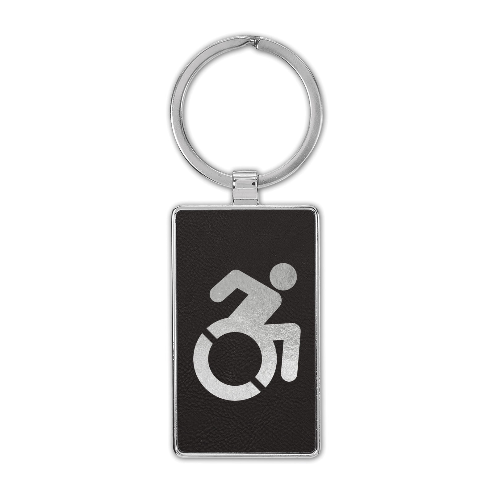 ISA Accessible Icon Premium Leatherette Keychain handicap accessibility ...