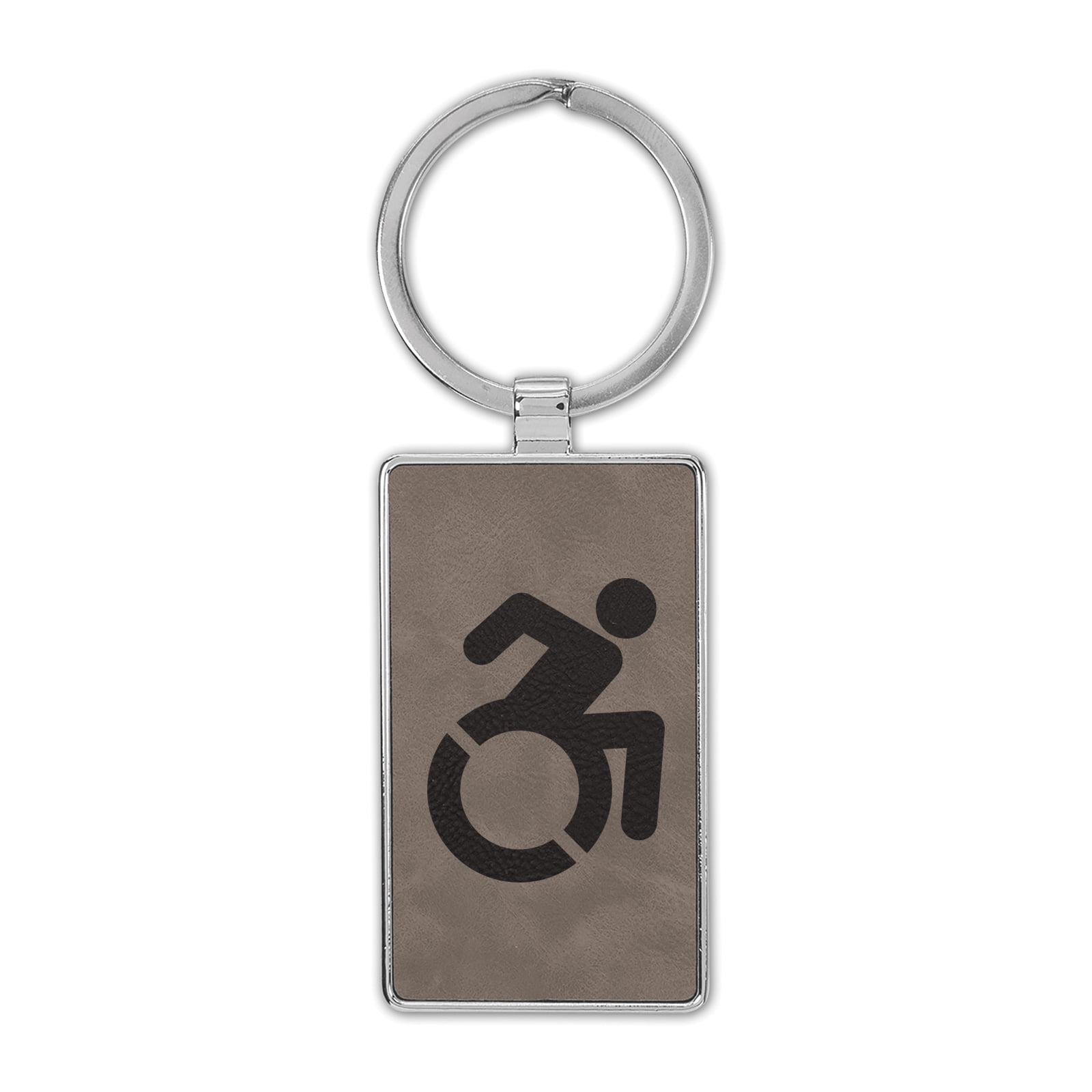 ISA Accessible Icon Premium Leatherette Keychain handicap accessibility ...