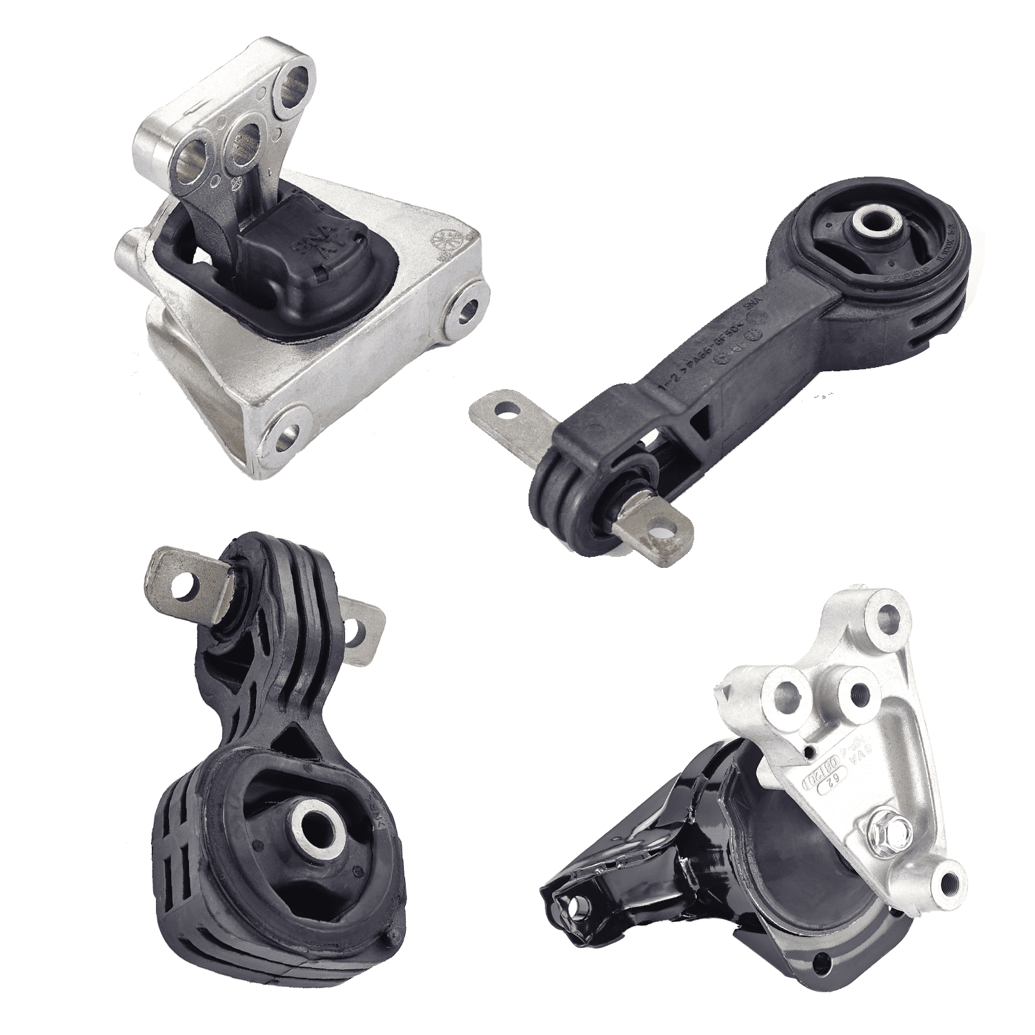 ISA Engine Motor Mounts Set (2006-2011) for Honda Civic 1.8L l4 | A4530 ...