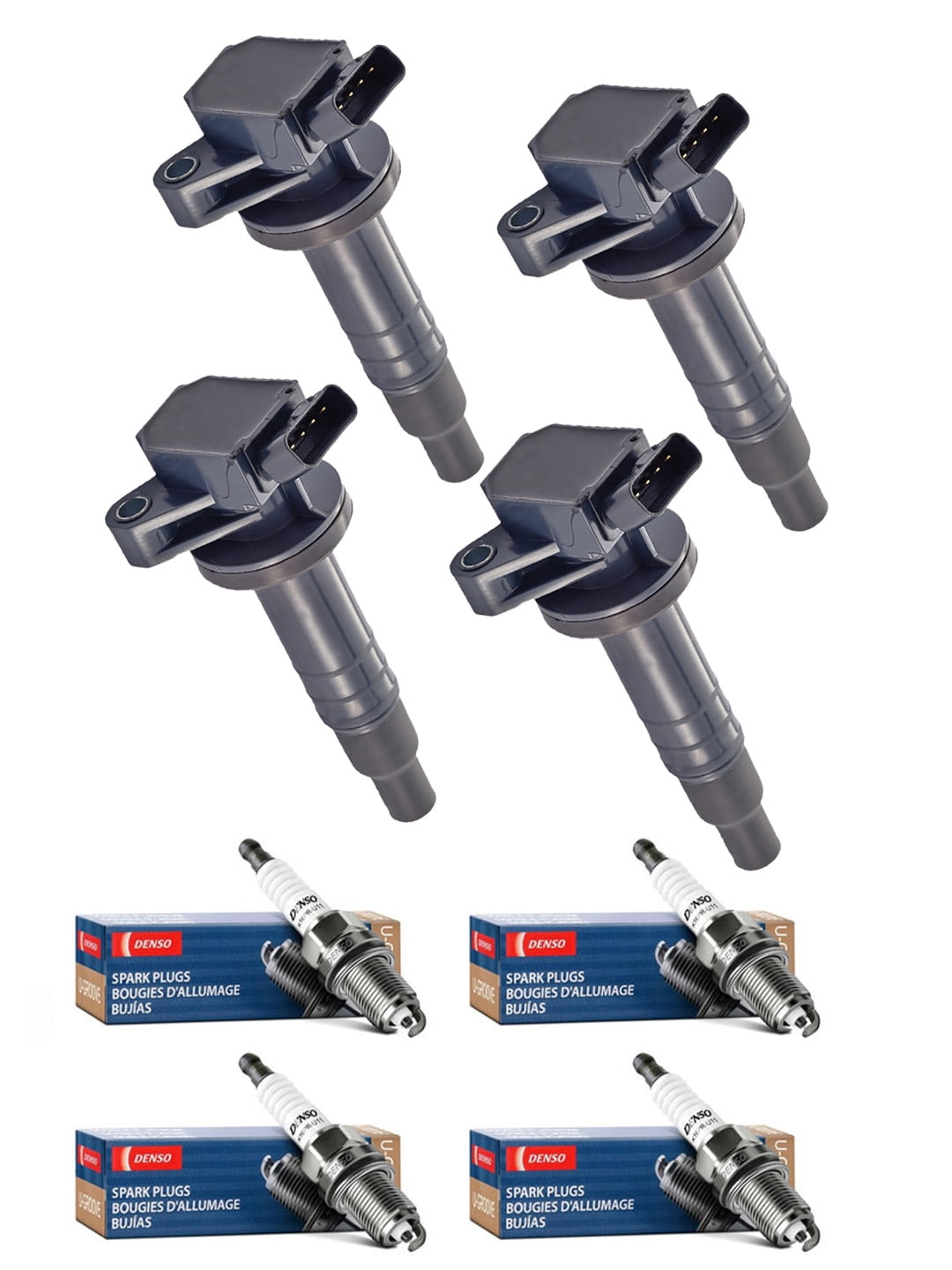 ISA Ignition Coil and 4 Spark Plugs Replacement For 2005-2007, 2009 ...