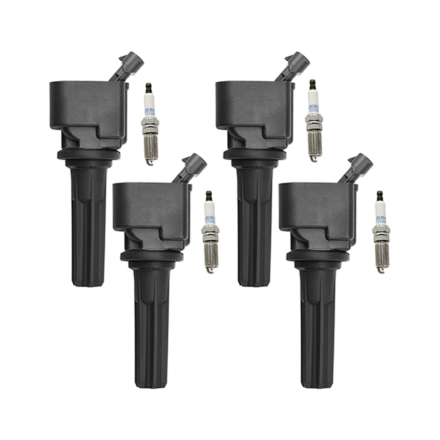 ISA Ignition Coils and AcDelco Iridium Spark Plugs Compatible with Chevrolet Colorado UF497 Fits ...