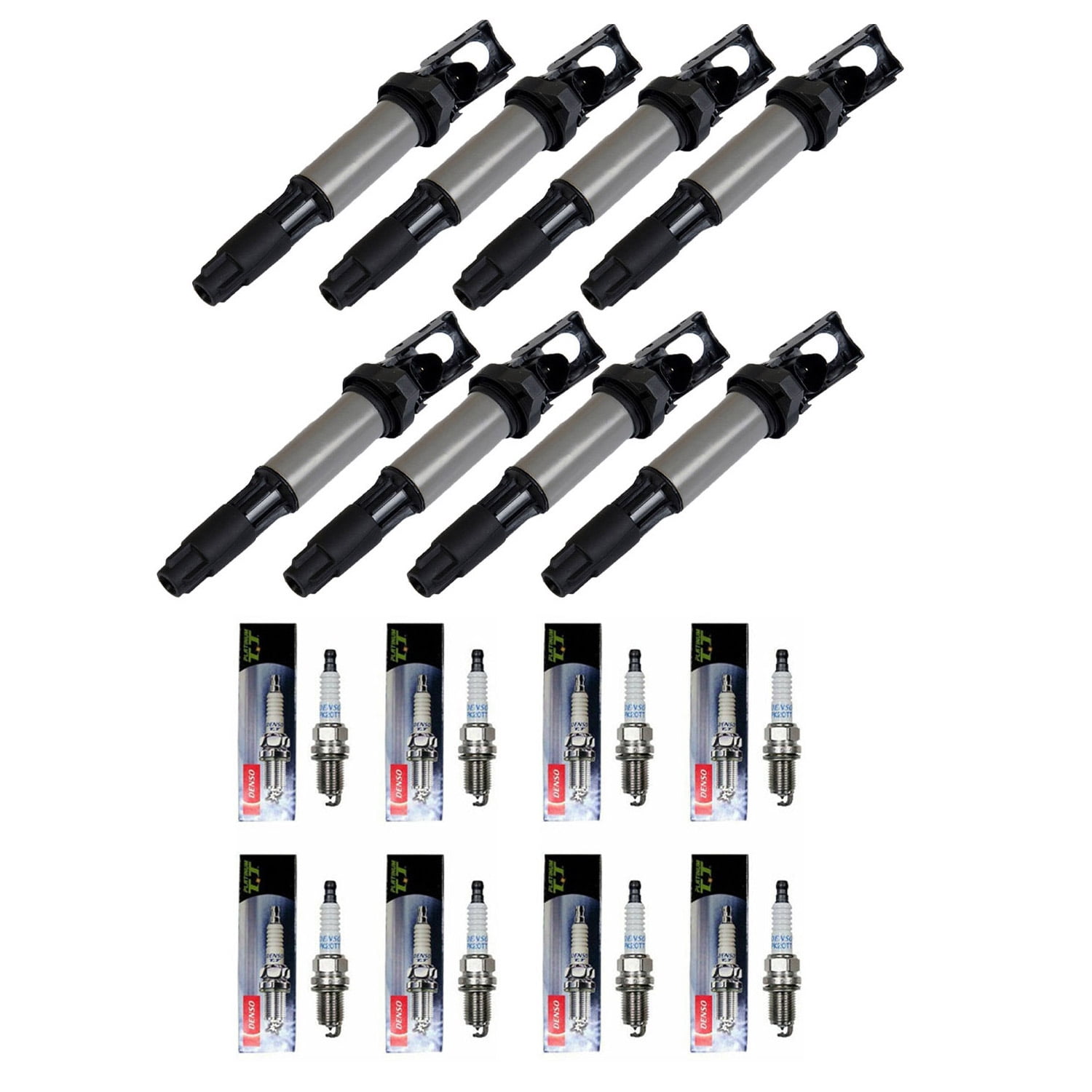 ISA Ignition Coils and Denso Platinum Spark Plugs Compatible with BMW ...
