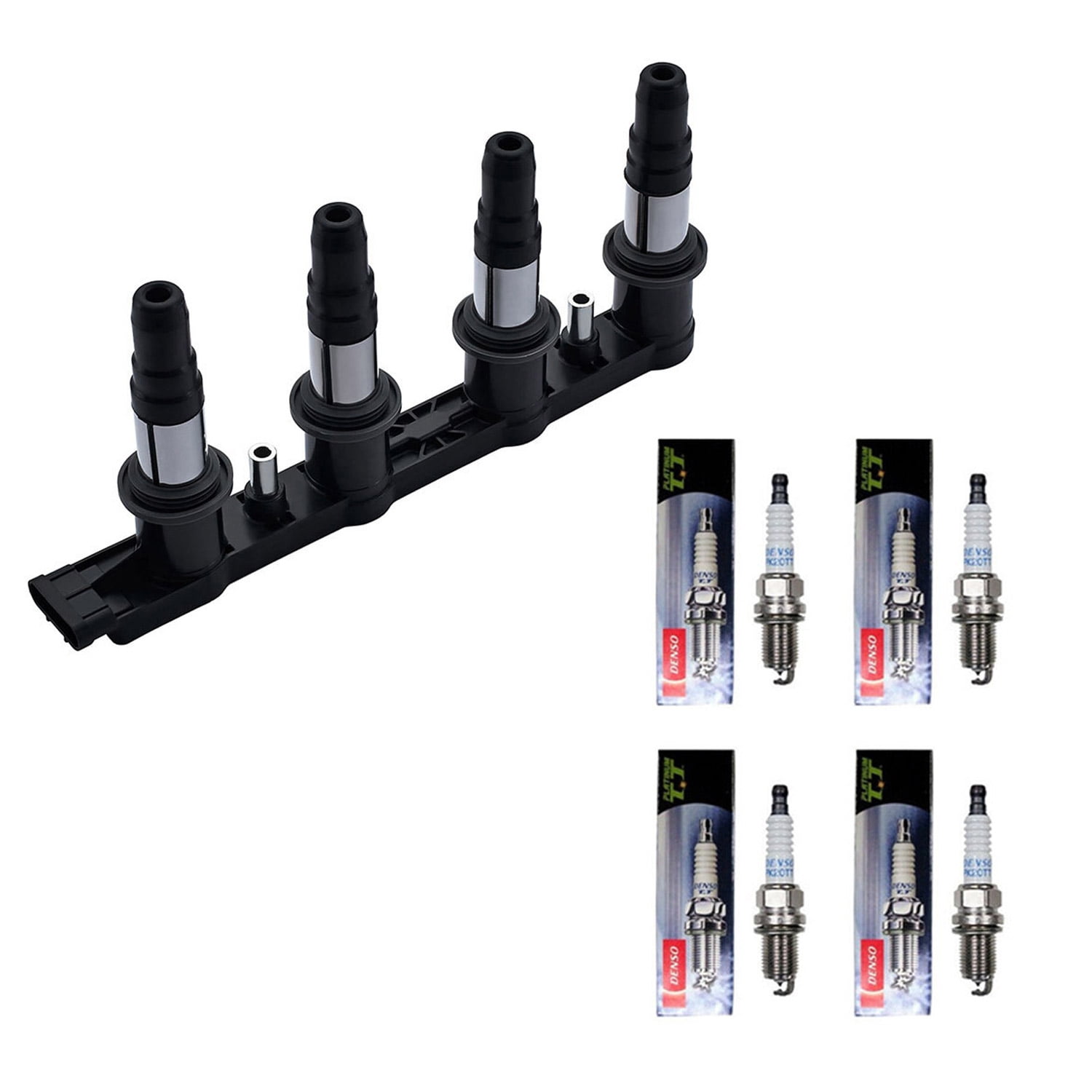 ISA Ignition Coils & Denso Platinum Spark Plugs Kit for Chevy Sonic ...