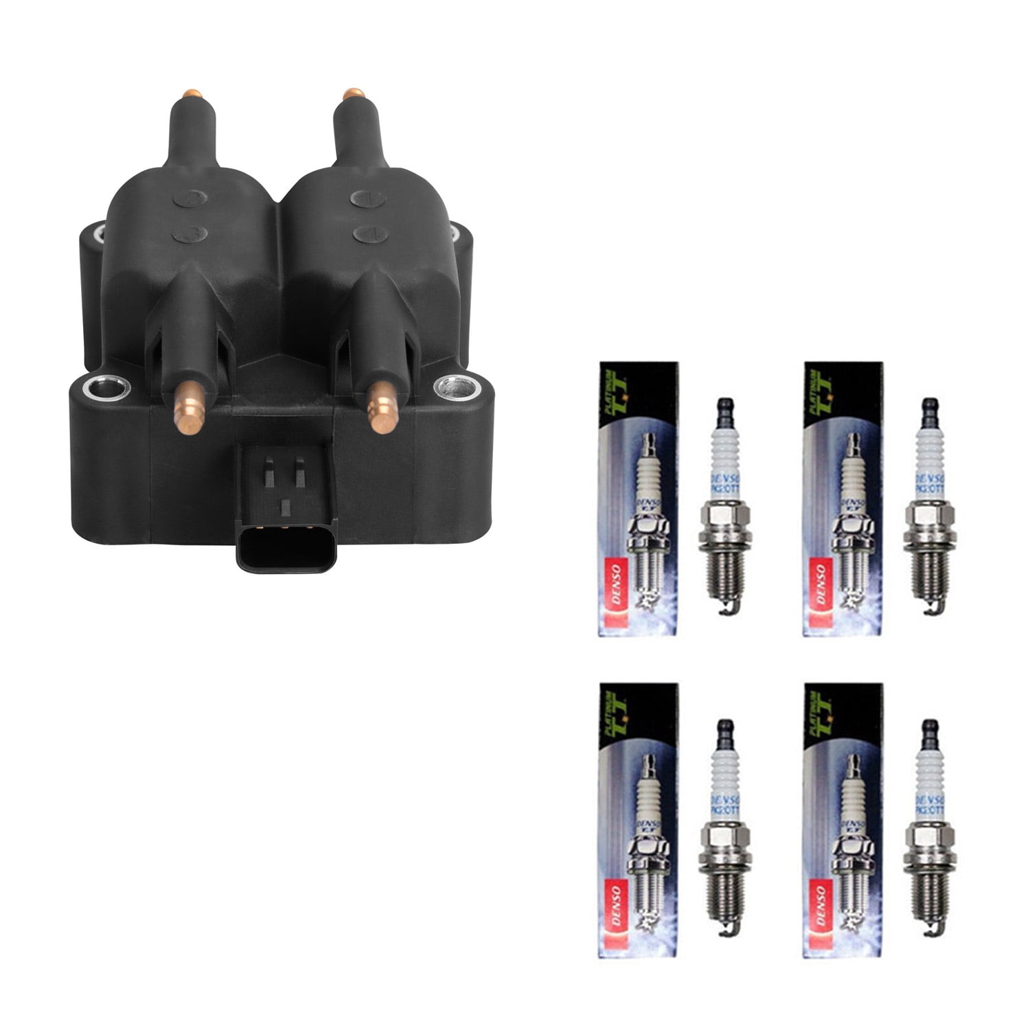 ISA Ignition Coils and Denso Platinum Spark Plugs Compatible with ...
