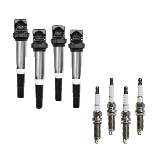 ISA Ignition Coils & Spark Plugs Kit, Compatible with Mini Cooper 1.6L UF667, Fits 2007 & 2011 ...