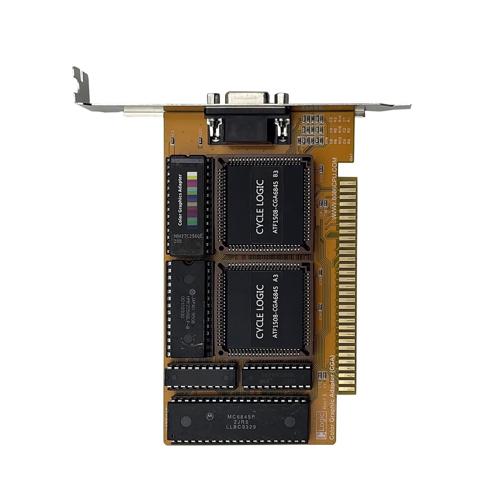 ISA Interface CGA Graphics Card for Pentium/Celeron, Space-saving ...