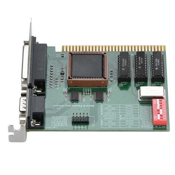 ISA RS232 Serial and Parallel Port Card Retro Computer Compatibility, 2 ...