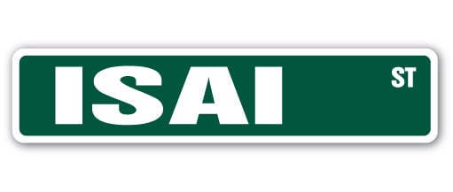 ISAI Street Sign Childrens Name Room Sign | Indoor/Outdoor | 36" Wide ...