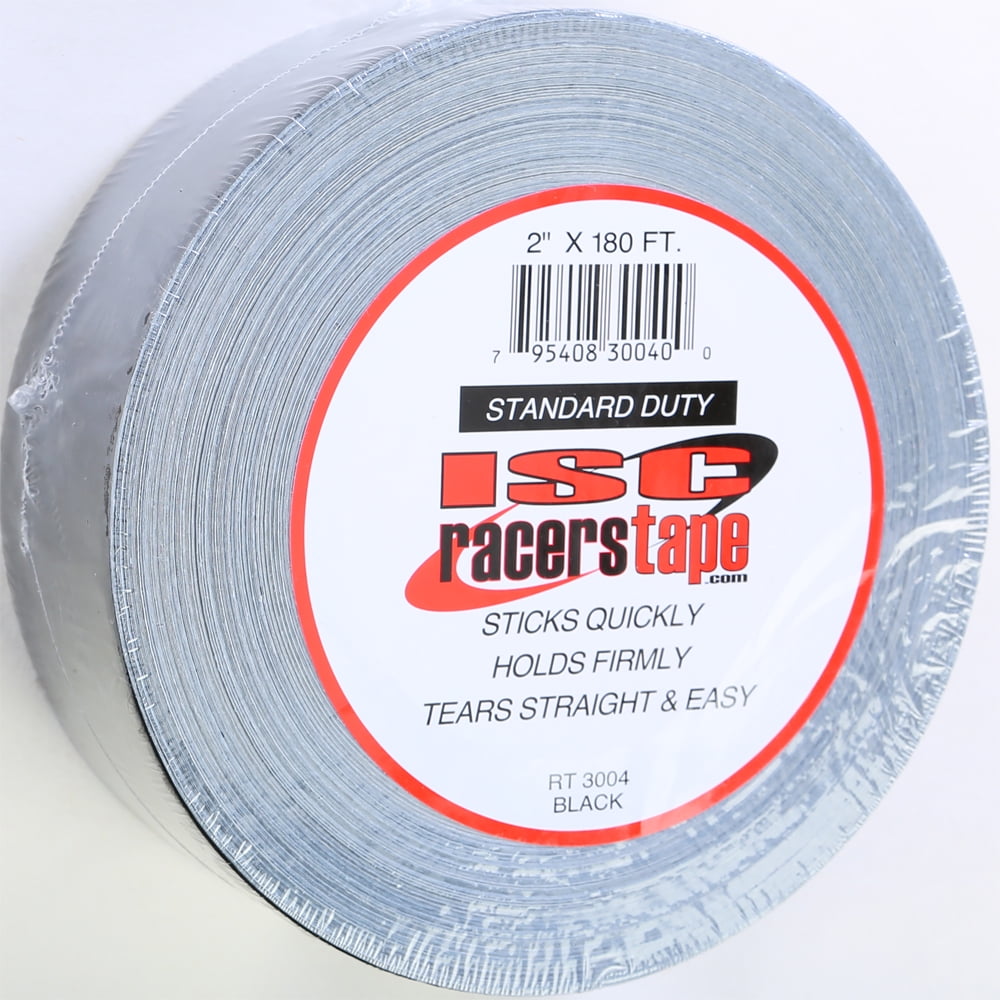 ISC Racers Standard Duty Tape, 2" X 180', Black - Walmart.com