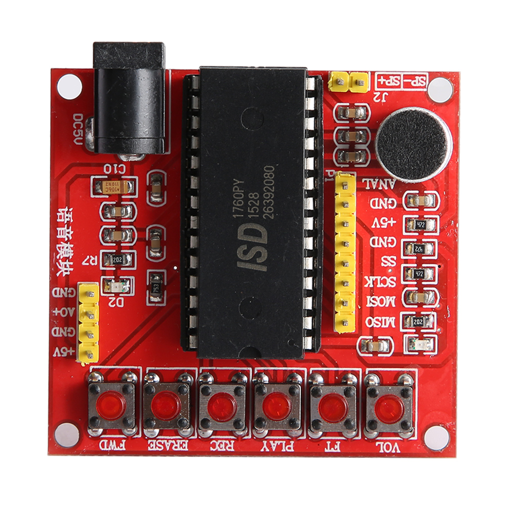 ISD1700 Series 5V Voice Recording and Playback Module with Power and ...