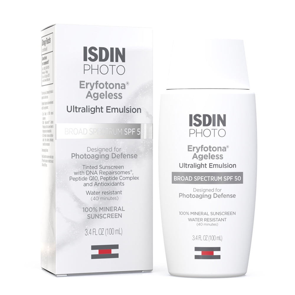 ISDIN Eryfotona Ageless Tinted Mineral Sunscreen SPF 50 Zinc Oxide 3.4 ...