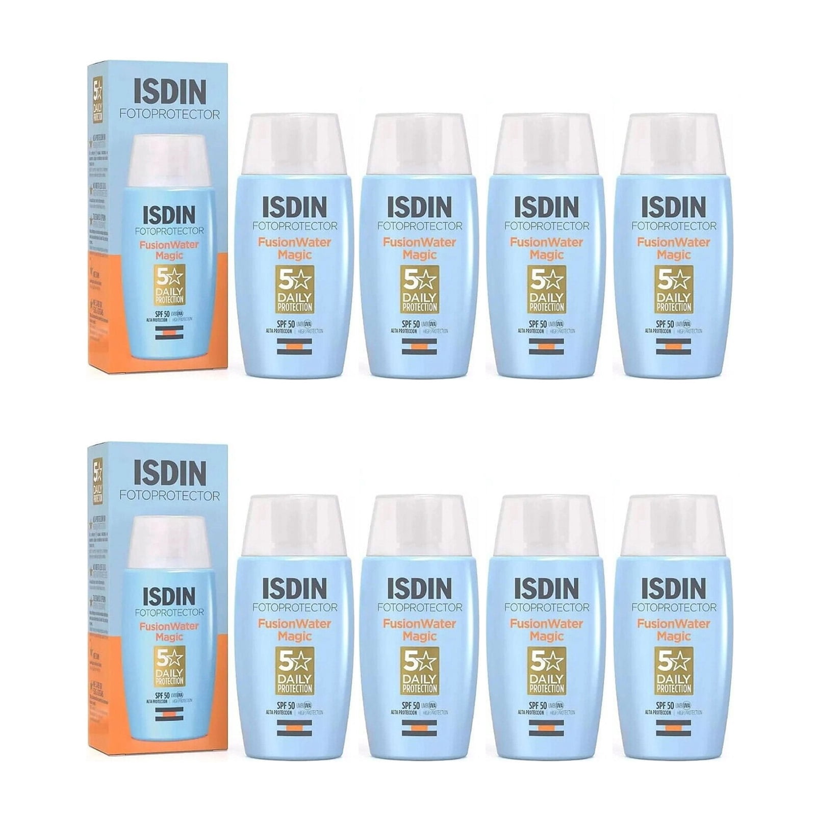 ISDIN Fusion Water Mineral Sunscreen SPF50 - 50 ml (Pack of 8 ...