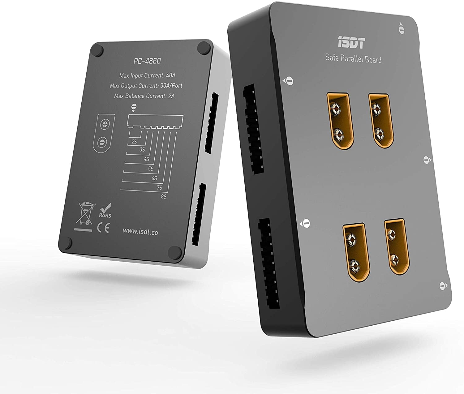 ISDT PC-4860 Lipo Battery Charger 1-8S XT60 Safe Parallel Charge Board ...