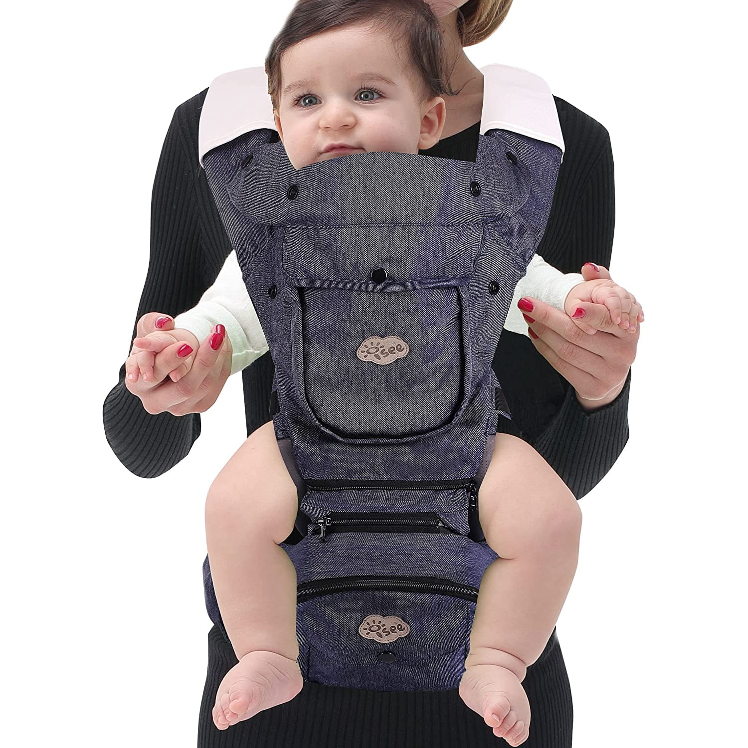 ISEE Ergonomic Baby Carrier with Hip Seat, All-Position Baby Carrier ...