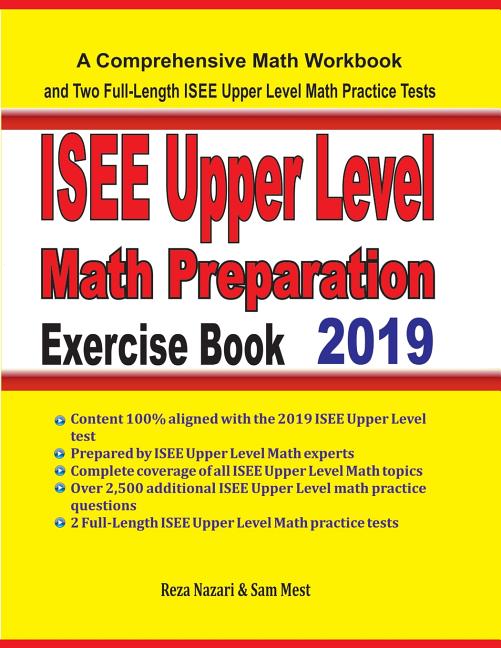 ISEE Upper Level Math Preparation Exercise Book: A Comprehensive Math ...