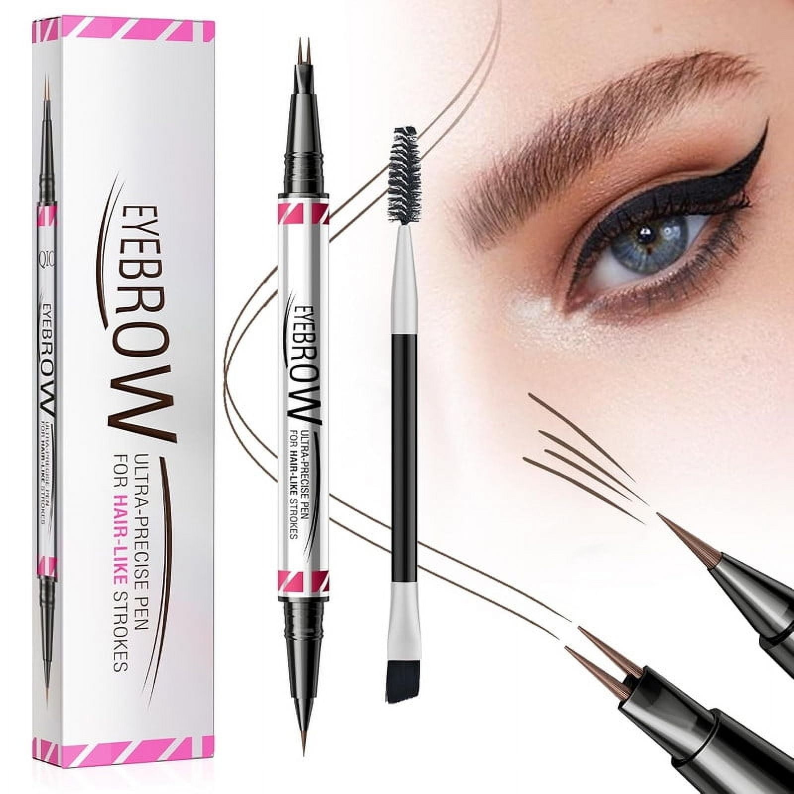 ISFRIDAY Eyebrow Pen, Brow Pencil 2-in-1 Dual-Ended Microblading ...