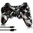 Ishako Wireless Controller For Ps3 Pc Game Remote With 6 Axis Seneor Double Vibration Joystick