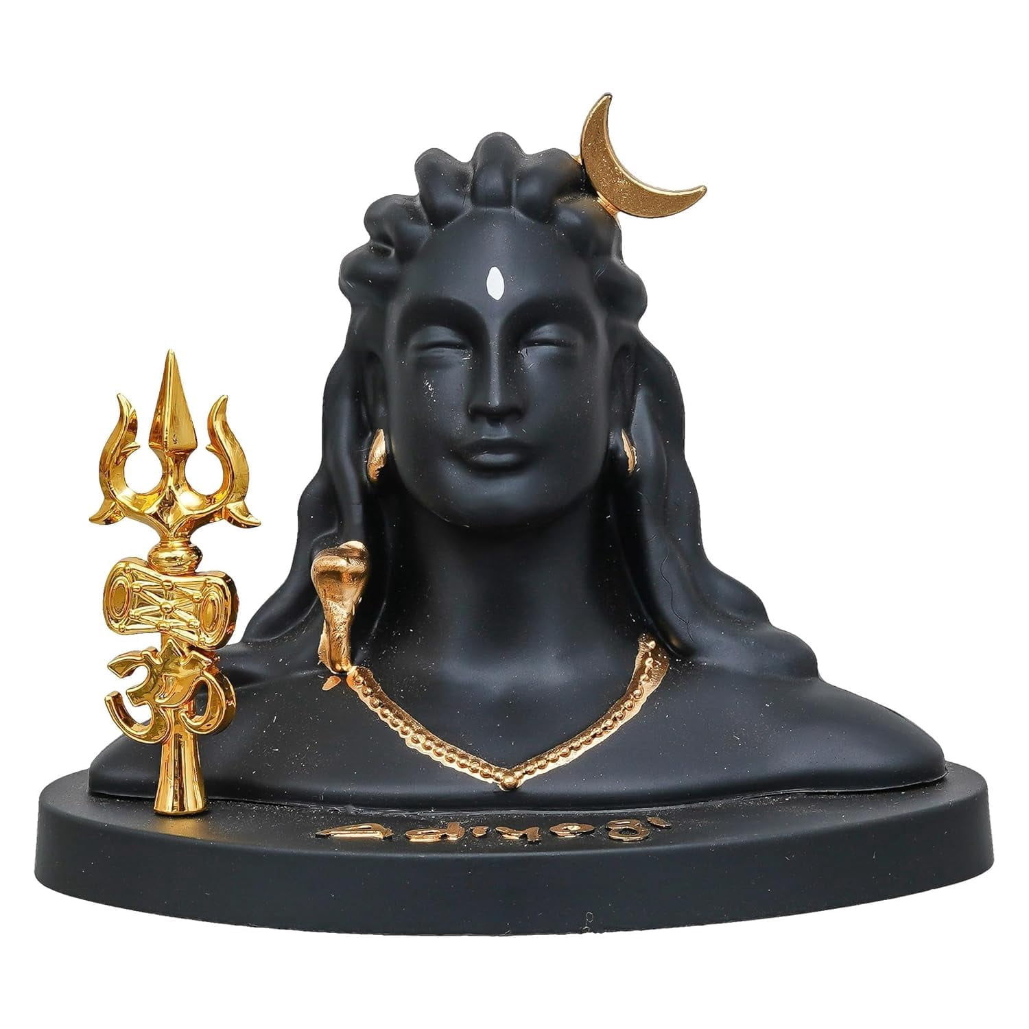 ISHU HANDIARTISTIC Resin Shiva Adiyogi Statue for Home Temple puja Room ...