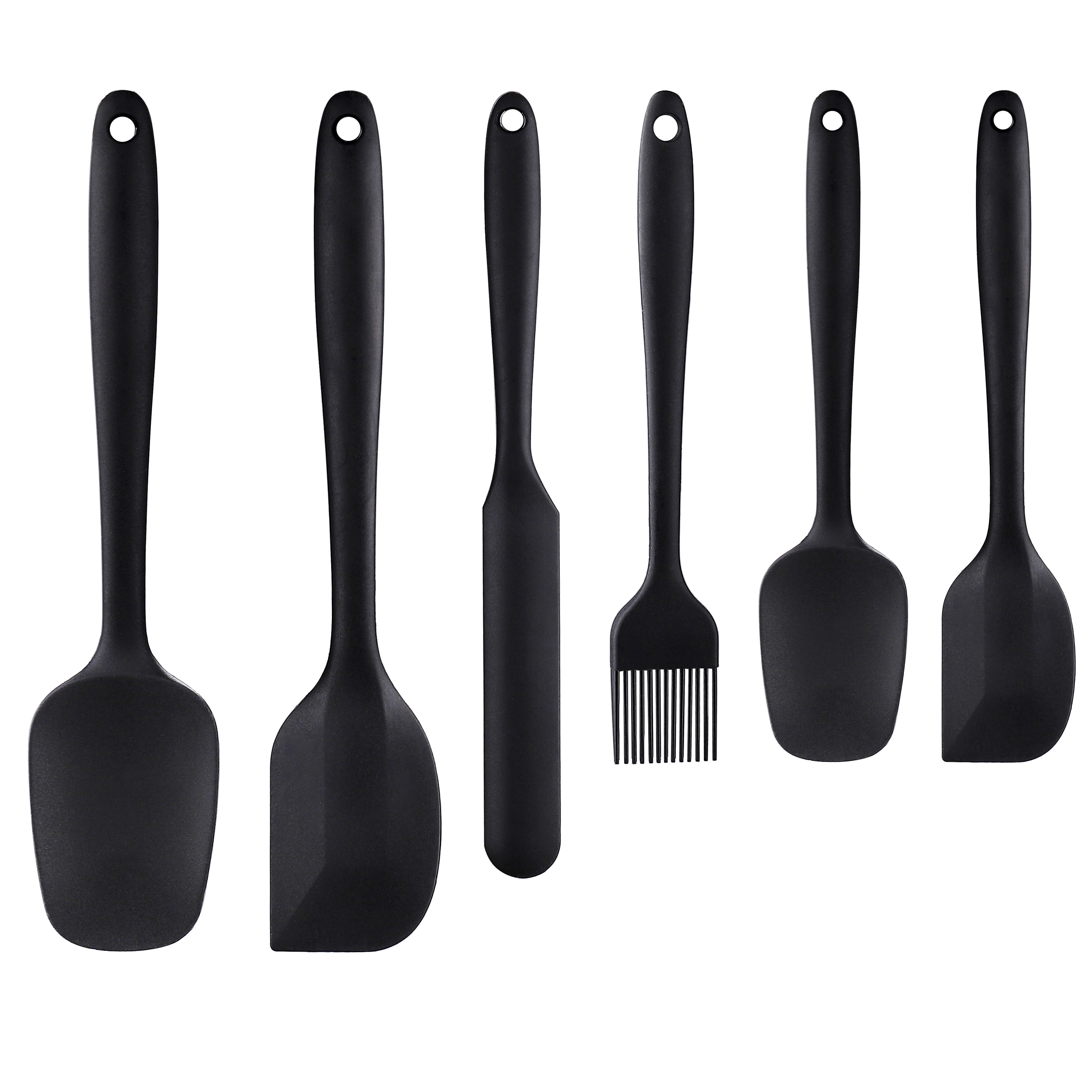 ISINYINER Silicone Spatula Seamless Spatulas Pastry Brushes, 6 Pieces ...