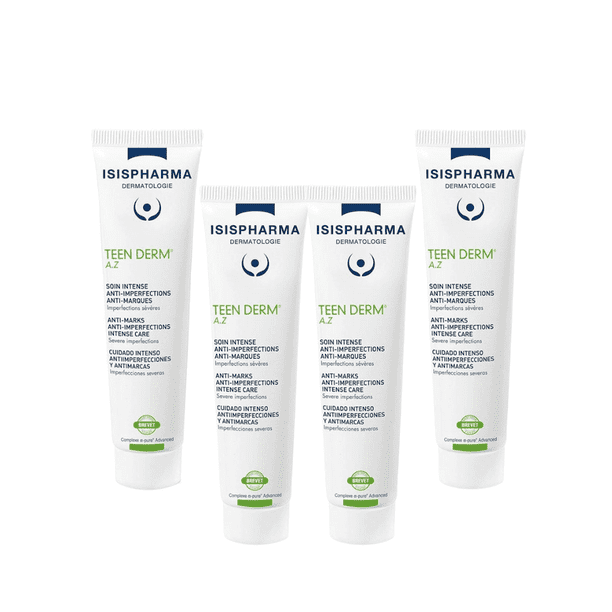 ISIS Pharma Teen Derm A.Z Ultra Soothing Cream 30 ml 4 Pack - Walmart ...