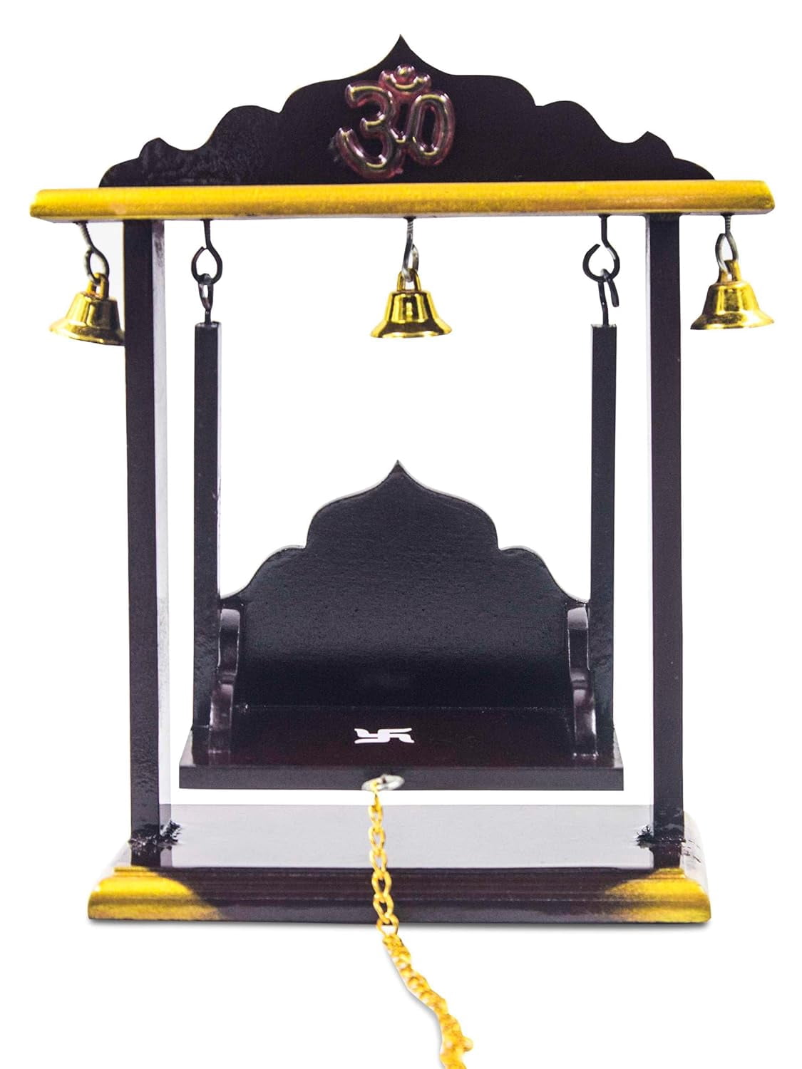 ISKCON Wooden Jhula Painted in Brown Laddu Gopal God Singhasan Classic ...